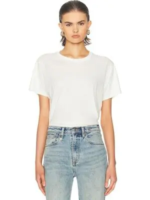 R13 Tight Waist Tee - White