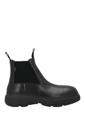 Burberry Leather Ankle Boots - Black