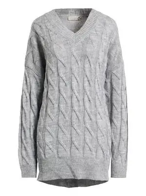 HAVEONE Cable-knit Mini Dress - Grey