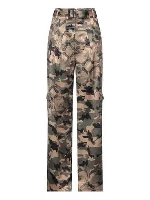 GAËLLE PARIS Military Polyester Pants - Green