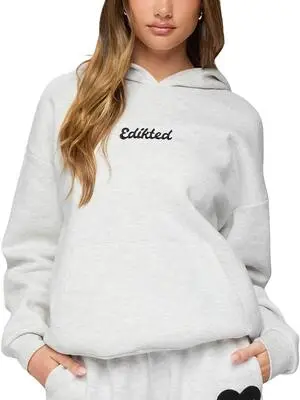 EDIKTED Big Love Hoodie - Gray-melange