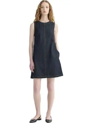 Everlane Denim Shift Dress - Dark Indigo
