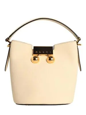 Marni Medium 'trunkaroo' Leather Shoulder Bag - White