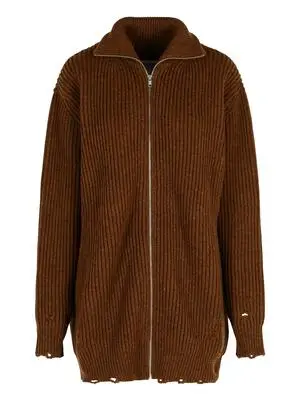 MAISON MARGIELA Virgin Wool Sweater - Brown