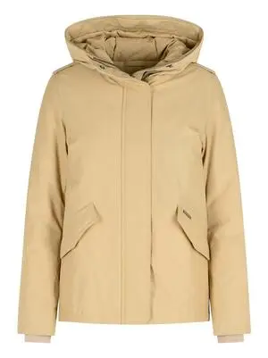 Woolrich Cotton Blend Military Jacket Beige