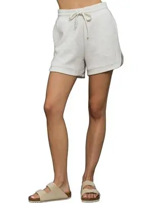 Carbon38 Interlock Curved Hem Short - Moonbeam Heather