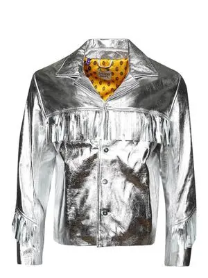 GALLERY DEPT. Orlando Fringe Leather Jacket - Silver