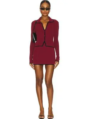 ALL THE WAYS Hollis Skirt Set - Burgundy