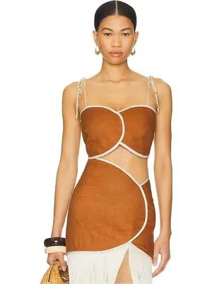 Azulu Ariel Top - Cognac