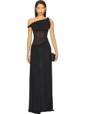 Misha Collection Sisal Maxi Dress - Black