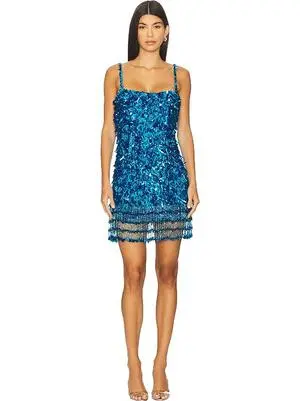 Rachel Gilbert Posie Mini Dress - Blue
