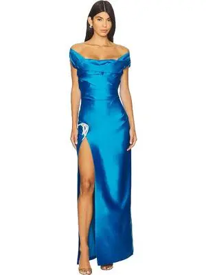 Rachel Gilbert Bailey Gown - Blue