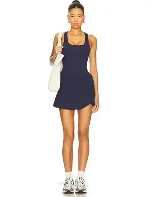 WELLBEING + BEINGWELL Movewell Blair Pleated Dress - Navy