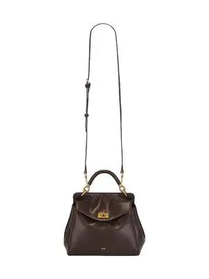 Jw Pei Lucia Classic Top Handbag - Dark Brown