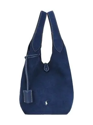 Polo Ralph Lauren Suede Medium Tote - Dark Jean
