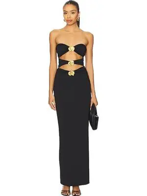 CIN CIN Rome Orchid Maxi Dress - Black