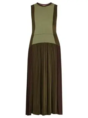 Ulla Johnson Amaliya Color Block Dress - Militaire