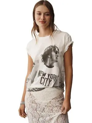 LETLUV John Lennon Graphic Tee - White