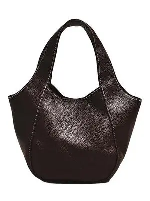 Anthropologie Sonia Mini Slouchy Tote Bag - Chocolate