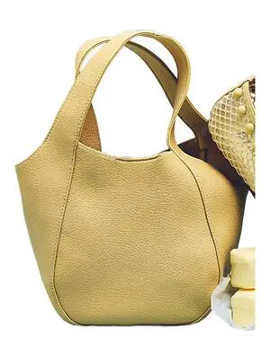 Anthropologie The Sonia Mini Slouchy Tote Bag - Light Yellow