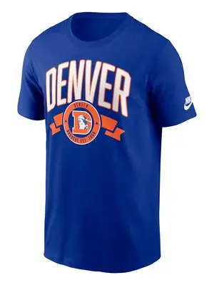 Nike Denver Broncos Rewind Front And Back Hit Essential Nfl T-shirt - Blue
