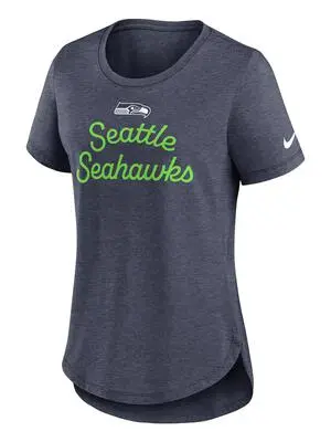 Nike Seattle Seahawks Script Nfl T-shirt - Blue