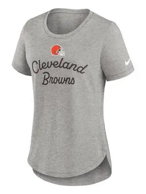 Nike Cleveland Browns Script Nfl T-shirt - Grey