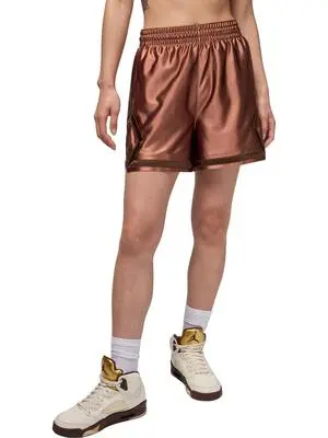 JORDAN Sport Dri-fit 4" Diamond Shorts - Brown