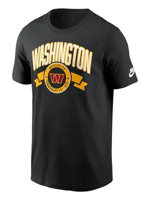Nike Washington Commanders Rewind Front And Back Hit Essential Nfl T-shirt - Black