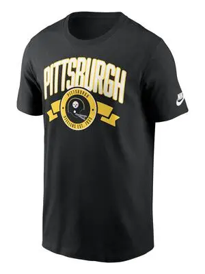 Nike Pittsburgh Steelers Rewind Front And Back Hit Essential Nfl T-shirt - Black