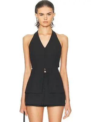 Cult Gaia Helio Top - Black