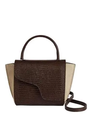 ATP ATELIER Montalcino Mini Handbag - Avena,walnut