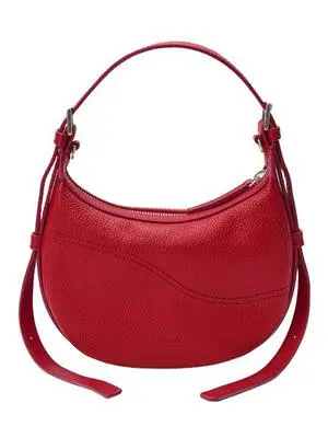 ATP ATELIER Silea Grained Leather Mini Hobo Bag - Melograno