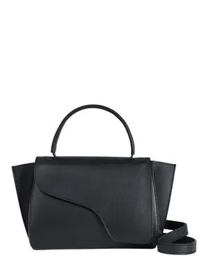 ATP ATELIER Arezzo Grained Leather Handbag - Black