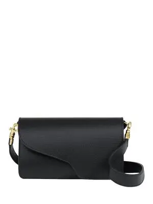ATP ATELIER Assisi Grained Leather Shoulder Bag - Black
