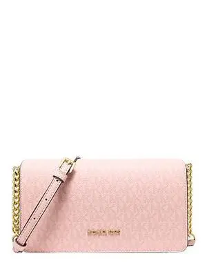 Michael Kors Signature Logo Crossbody Bag - Pink