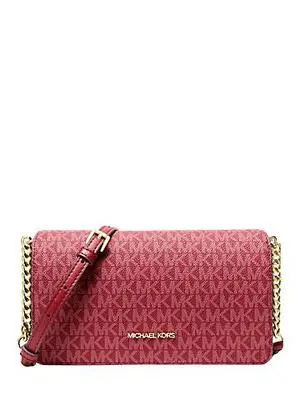 Michael Kors Signature Logo Crossbody Bag - Red