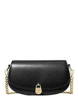 Michael Kors Small Leather Crossbody Bag - Black