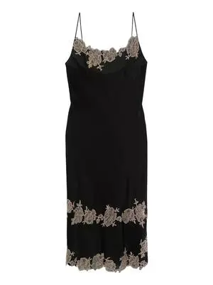 Carine Gilson Silk Nightdress - Black