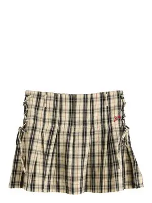 DAMSON MADDER Moffy Mini Kilt Skirt - Butter