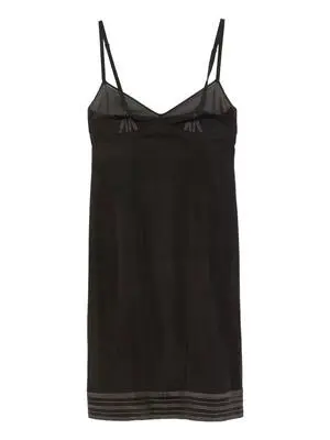 Carine Gilson Silk Slip Dress - Brown
