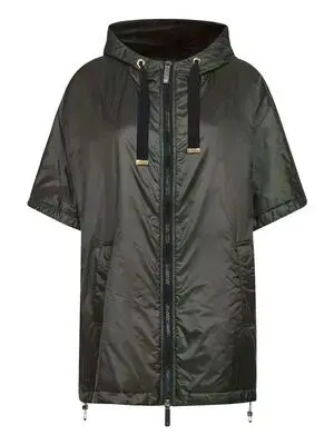 Max Mara Hooded Water-repellent Raincoat - Black