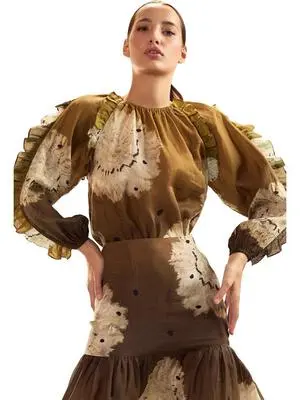 CYNTHIA ROWLEY Umbria Ramie Blouse