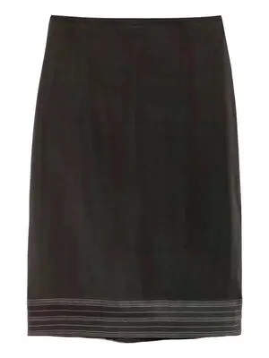 CARINE GILSON Silk Slip Skirt