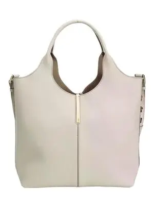 TOD'S Top-handle Leather Tote Bag - Neutrals