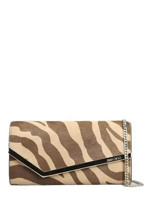 JIMMY CHOO Emmie Clutch Beige