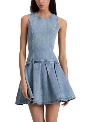 Alice + Olivia Adley Drop Waist Dress - Anabell Blue