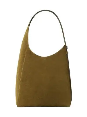 Tory Burch Romy Suede Hobo Bag - Deep Olive Suede