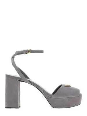 Prada Suede Sandals - Grey