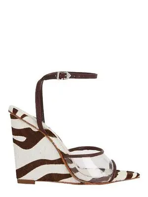 Schutz Elodie Wedge Sandal - Root Brown